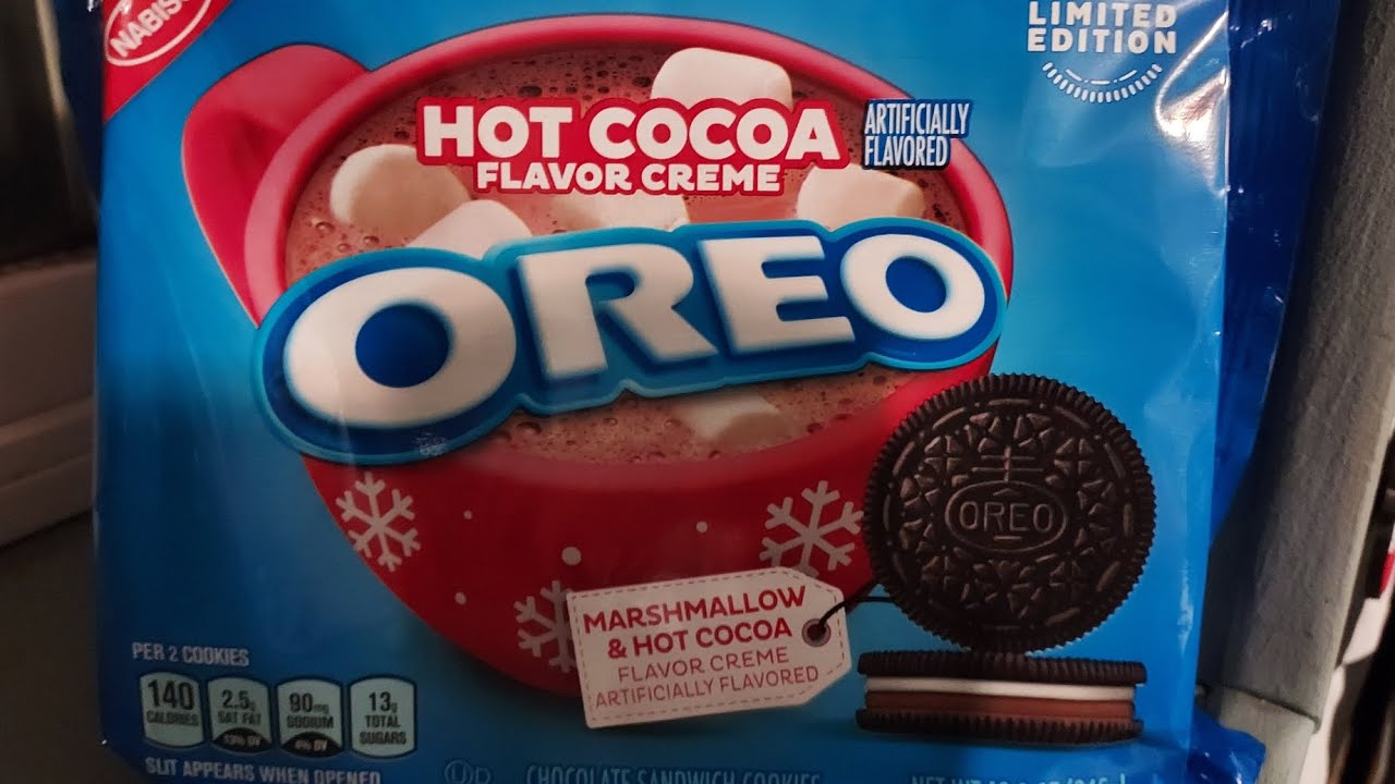 Josh's Snack & Candy Reviews Limited Edition Hot Cocoa Oreos - YouTube