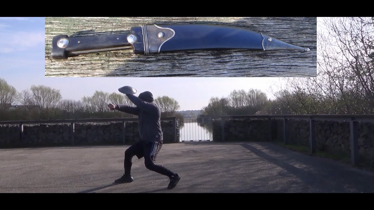 khanjar (dagger) and separ (shield): Vertical downward thrust to ...