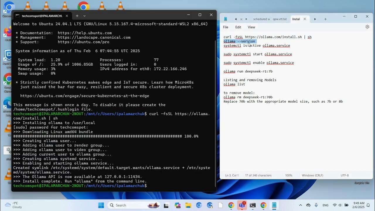 How to Install DeepSeek on Linux/Ubuntu/WLS2 On Windows 11 - YouTube