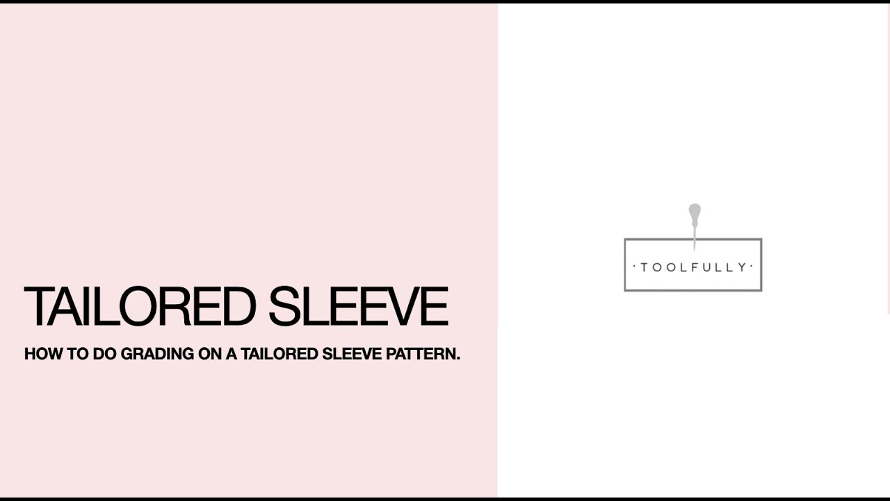 How to do grading on a tailored sleeve pattern. 230th. - YouTube