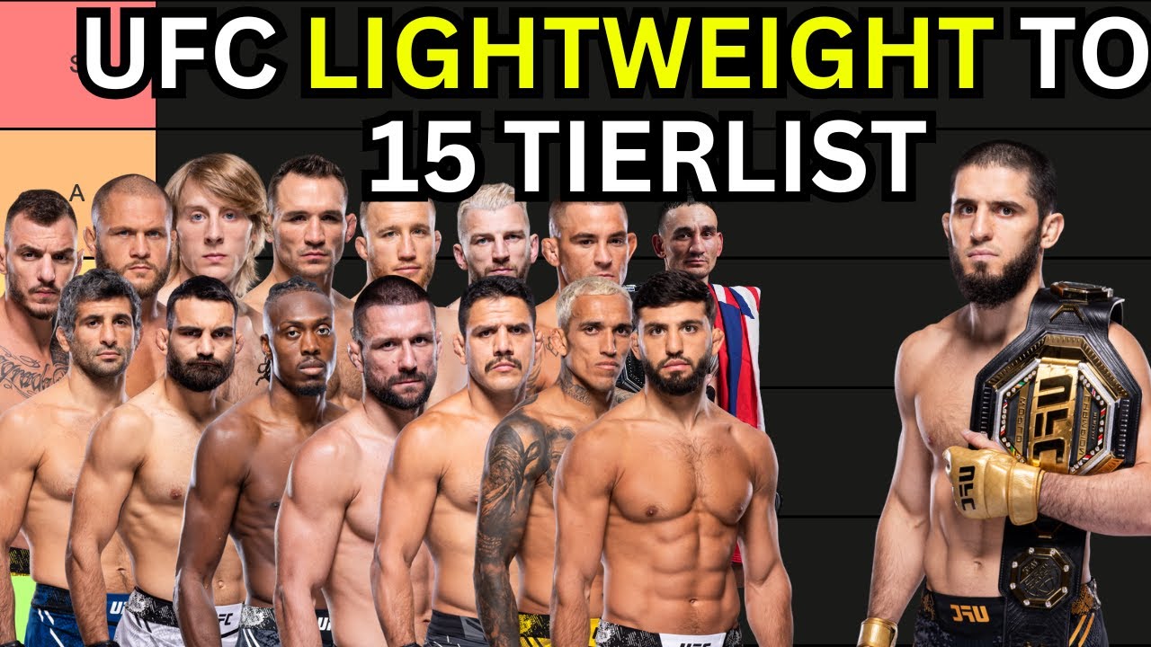UFC Top 15 in Lightweight Tier List - YouTube