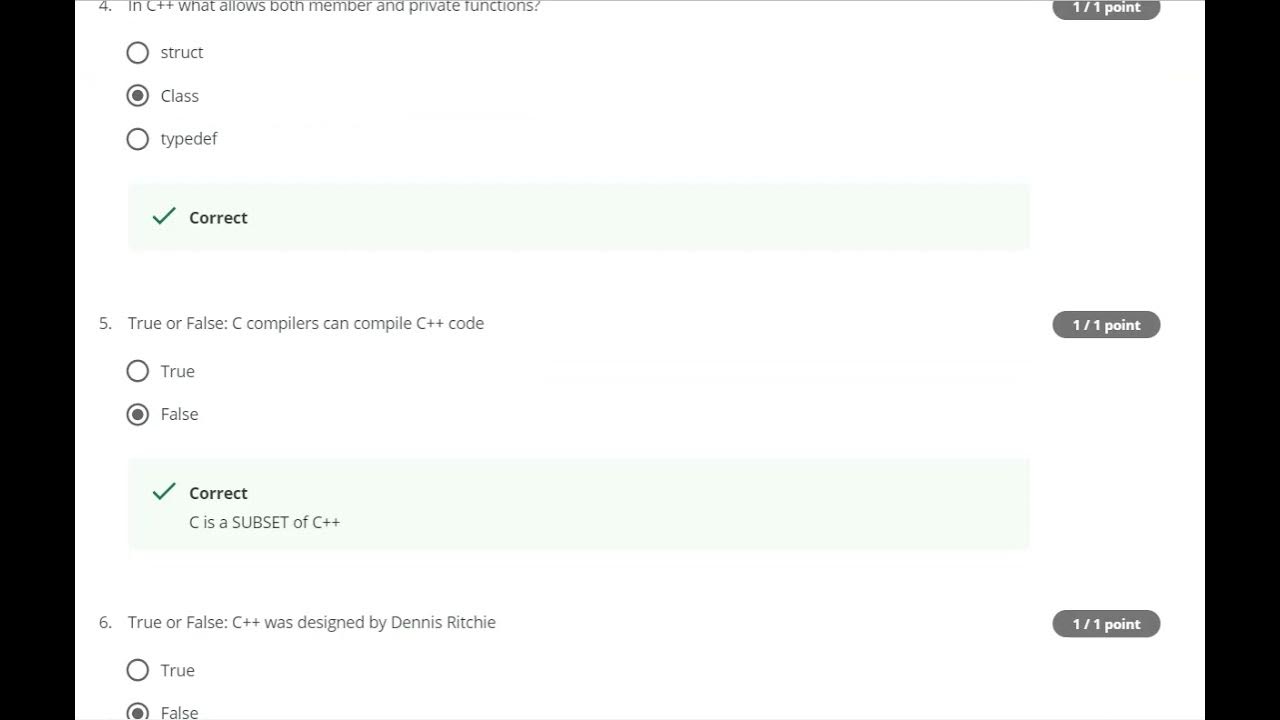 Coursera | C for Everyone: Structured Programming | Week 5 Quiz. - YouTube