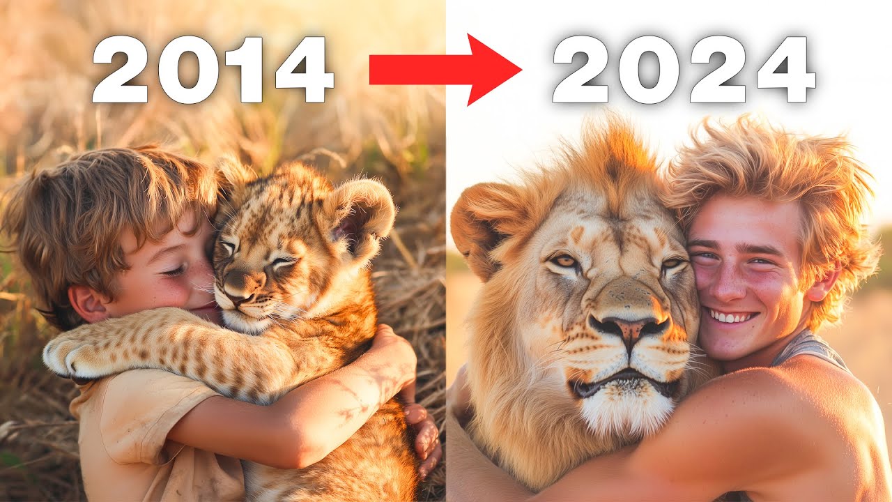 Boy Saved Lion From Poachers, 10 Years Later They Met Again in the Wild ...
