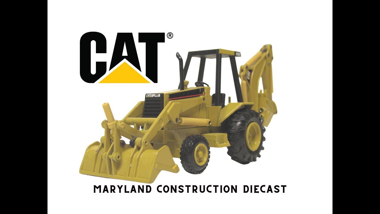 1:50 NZG Cat Caterpillar 416B TLB Loader Backhoe Review - YouTube