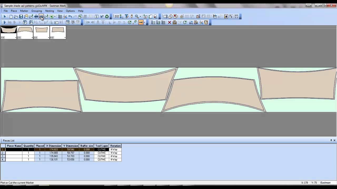 Eastman AutoCad to Marker and EasiCut in Minutes - 75" wide material ...