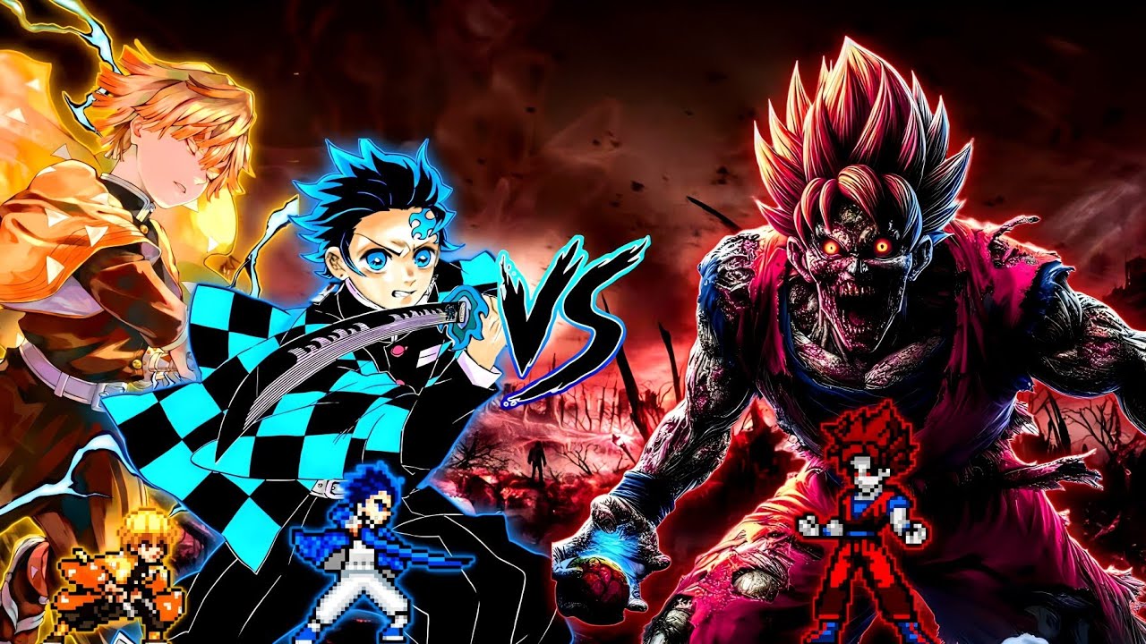 Tanjiro Ice Breath OP (New) & Zenitsu Last Arc OP VS Goku Terror Final ...