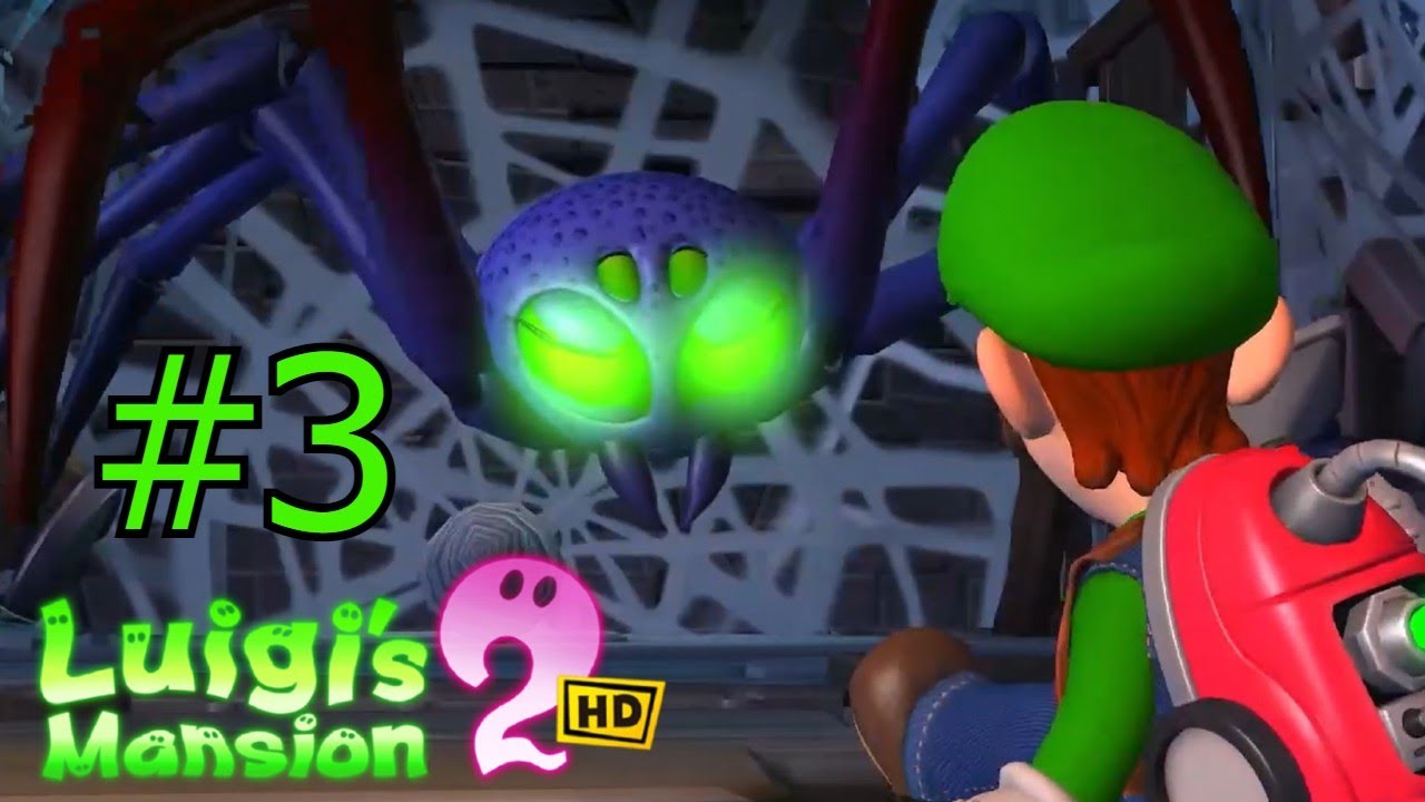 SPIDER!! - Luigi's Mansion 2 HD - Part #3 - YouTube