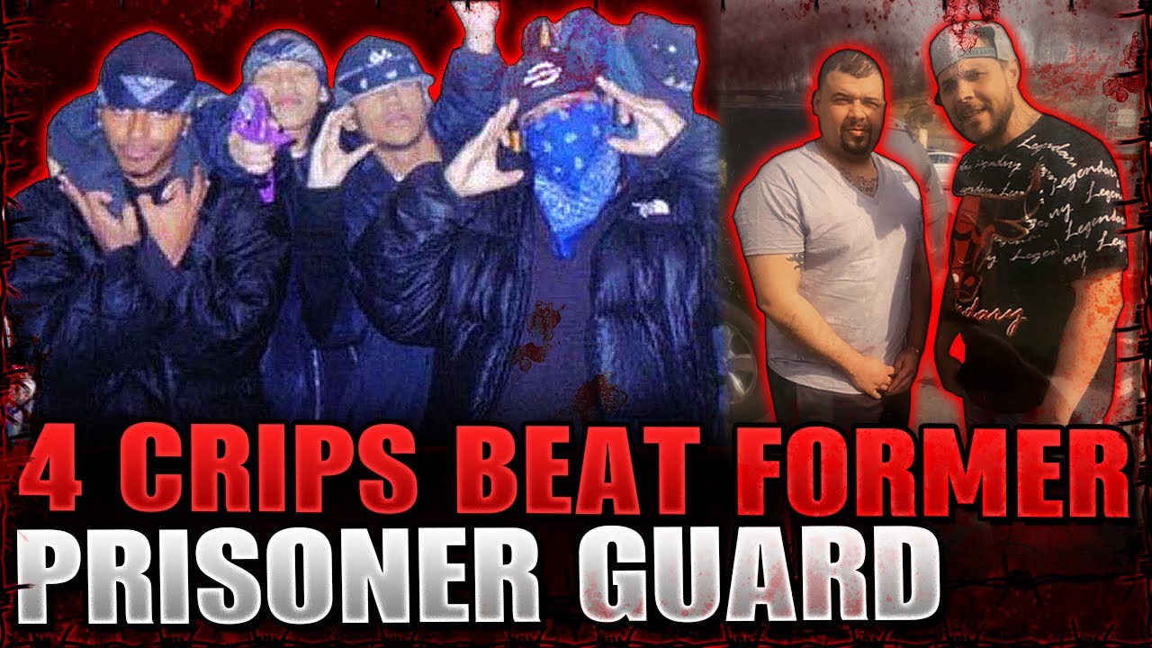 4 Crips Jump Former Prison Guard - YouTube