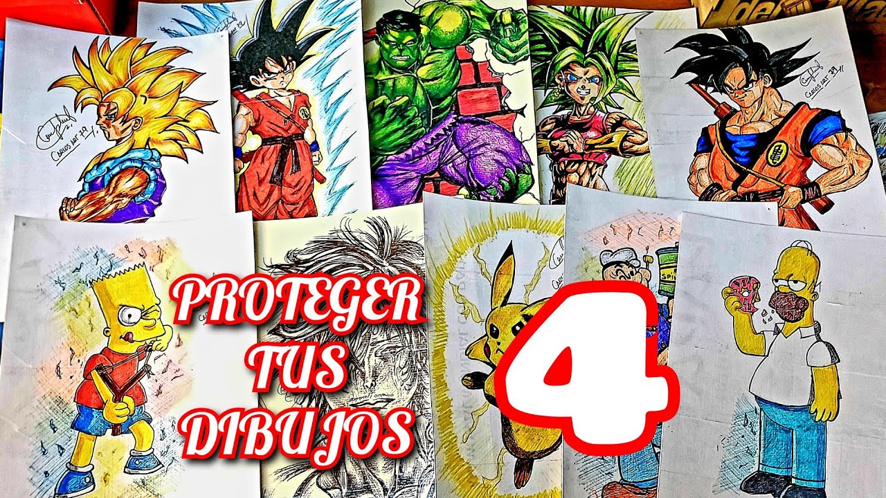COMO PROTEGER TUS DIBUJOS ( 4° parte ) @CarlosArt79 - YouTube