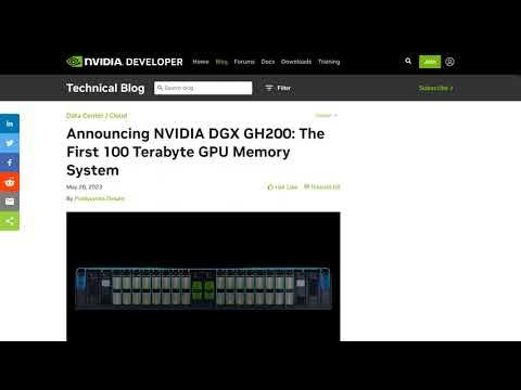 Nvidia DGX GH200: Unleashing the Power of a 100 Terabyte GPU Memory ...