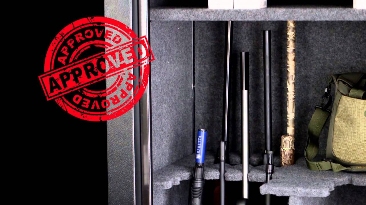 Homak 36 Gun Fire Resistant Electronic Safe - YouTube