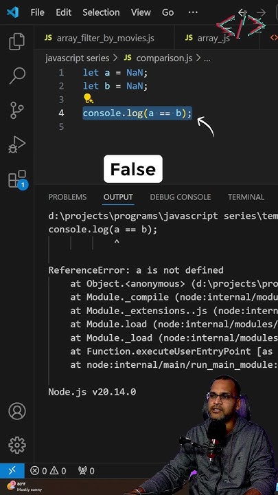 🤔 Guess the Output: NaN == NaN - YouTube