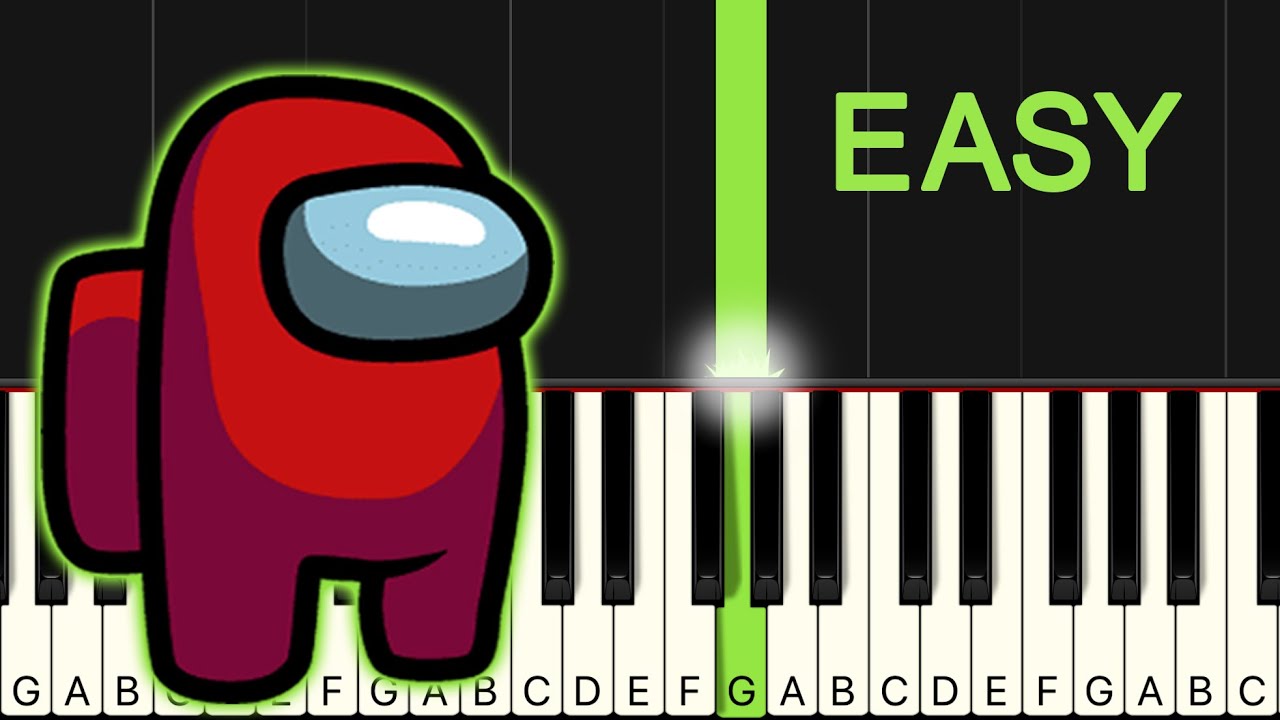 Among Us Main Menu Theme Song Easy Piano Tutorial - YouTube