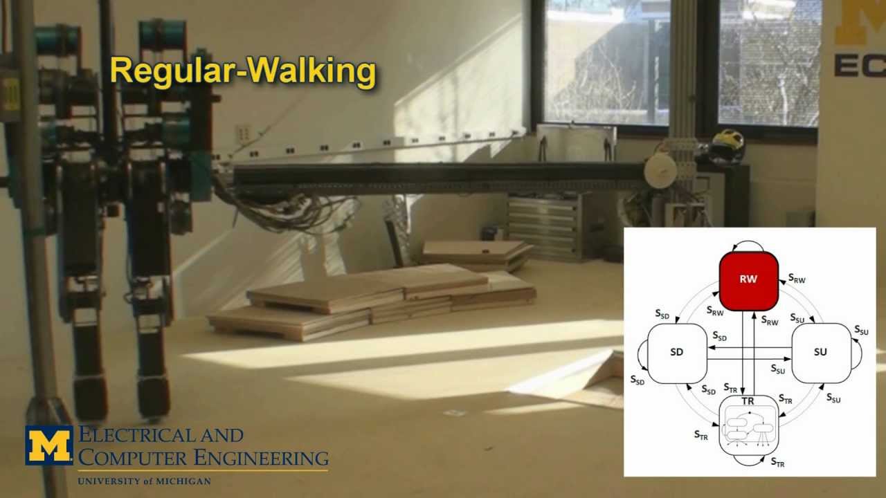 Bipedal Robot MABEL Traverses Uneven Terrain Using Touch Instead of ...