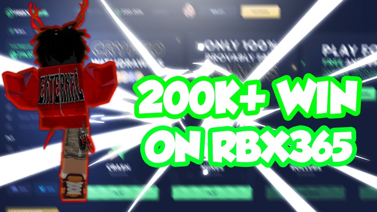 I made 200K on RBX365 | Crazy Wins😲 - YouTube