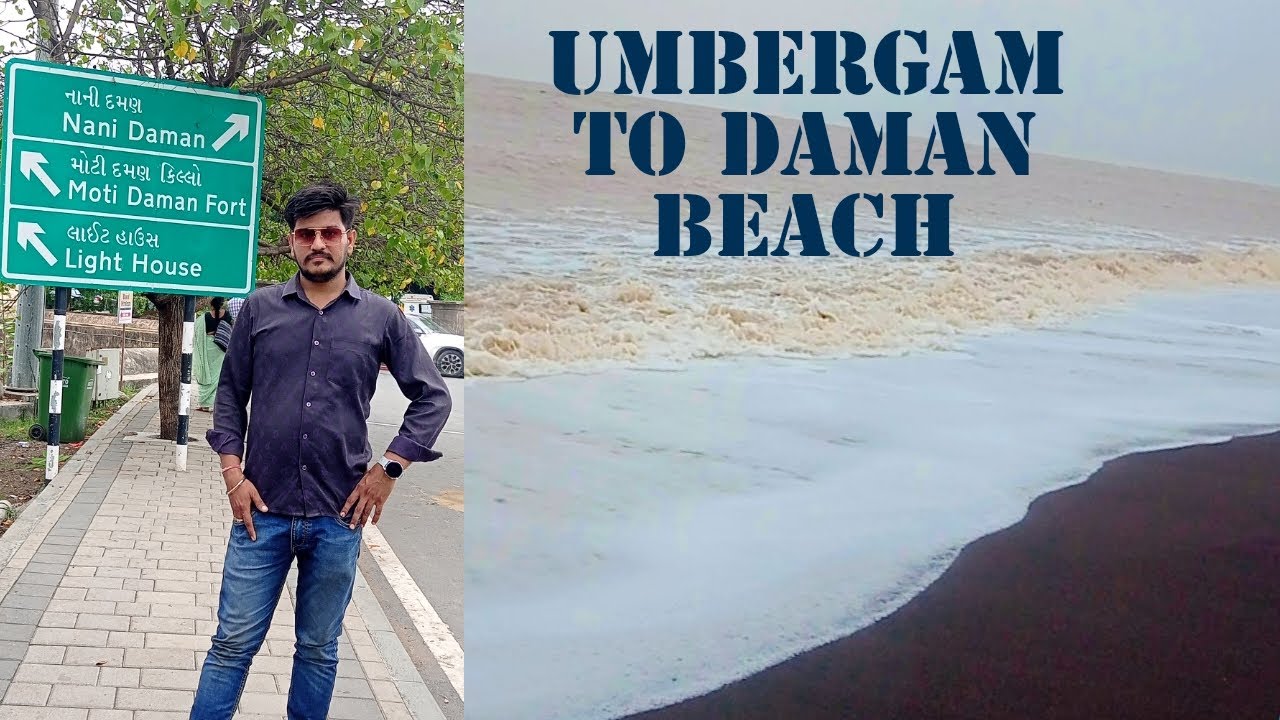 Daman Beach || Umbergam to Daman Road trip . - YouTube