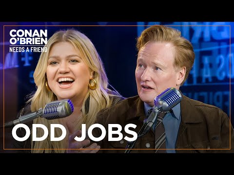 Kelly Clarkson Chased Dine & Dashers As A Waitress | Conan O'Brien Needs A Friend