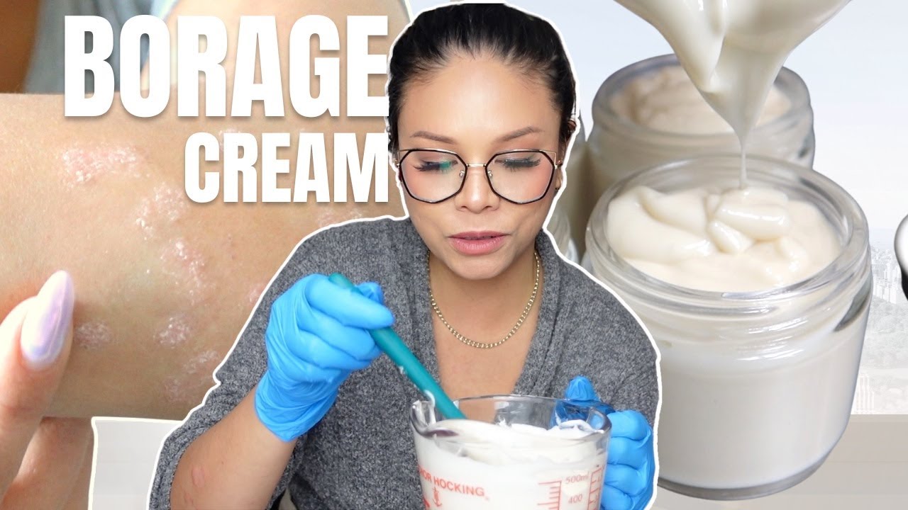 making a WINTER BORAGE CREAM to save my *extremely* dry skin - YouTube