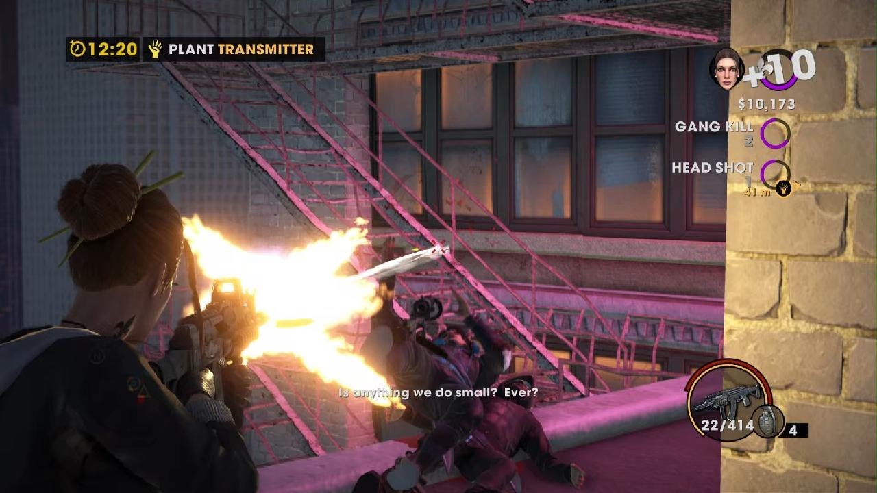 Saints Row: The Third Remastered STAG convoy attack - YouTube