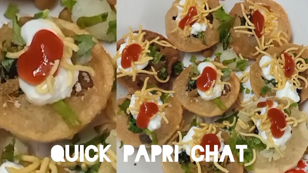 Quick Papri chat (পাপড়ি চাট)@sokolerrannaghar #veganfood #chat # ...