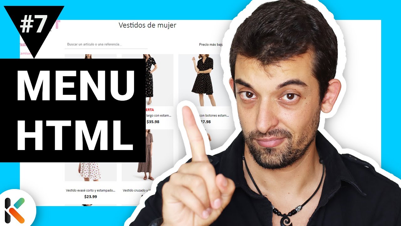 💙 HTML del menu - Proyecto web responsive desde cero - YouTube