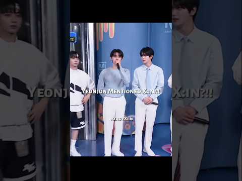 YEONJUN MENTIONED X:IN!!💙 #XIN #esha #nizz #nova #hannah #aria #txt #yeonjun #kpop #xinkpop