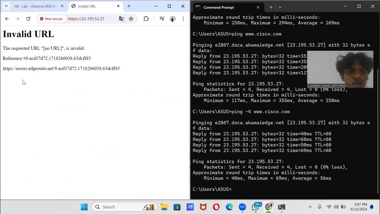 Tugas 7 JARKOMDAT 15 4 8 Lab Observe DNS Resolution - YouTube