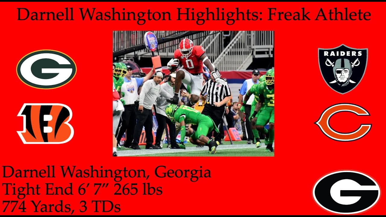 Darnell Washington Highlights: Athletic FREAK Tight End - YouTube