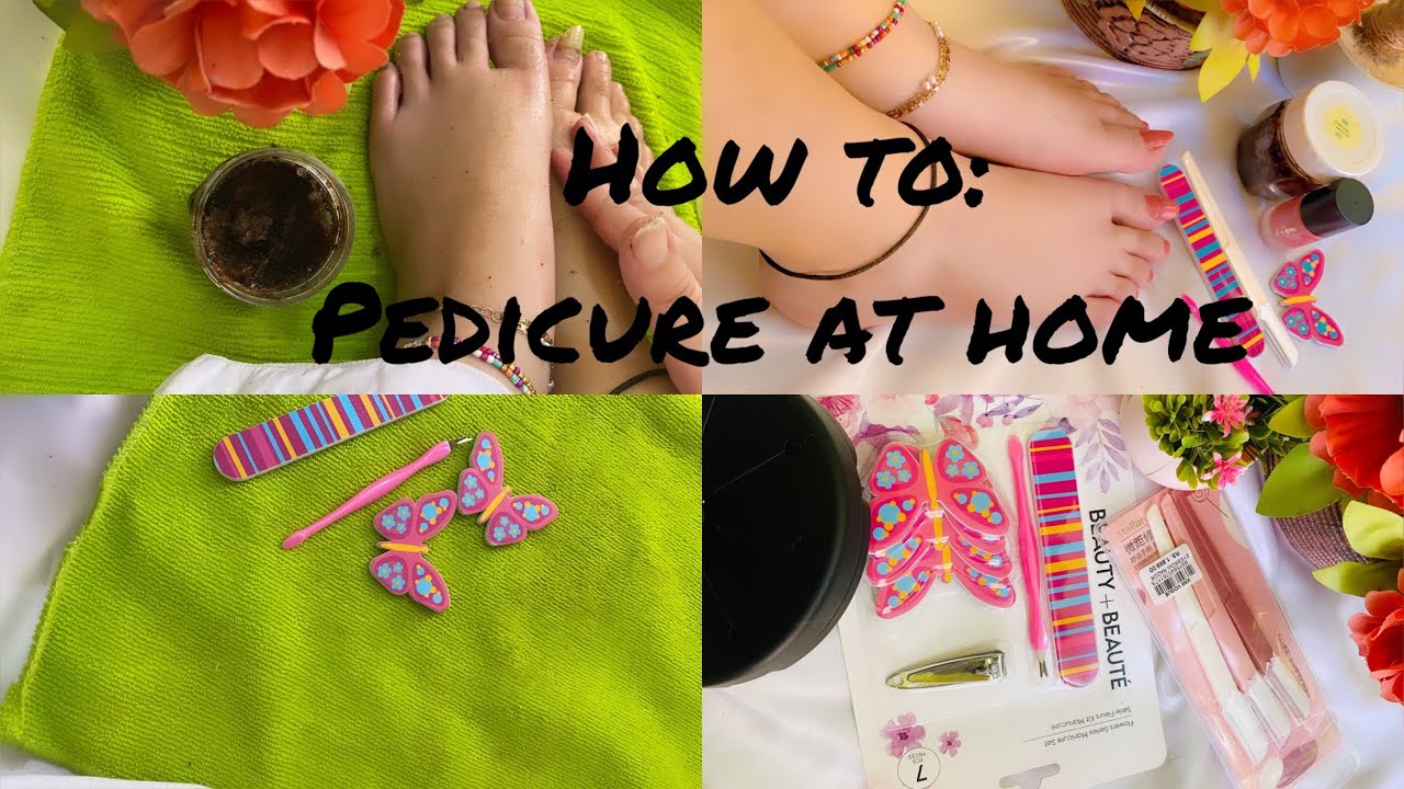 How to do Pedicure at home | simple steps| easy pedicure - YouTube