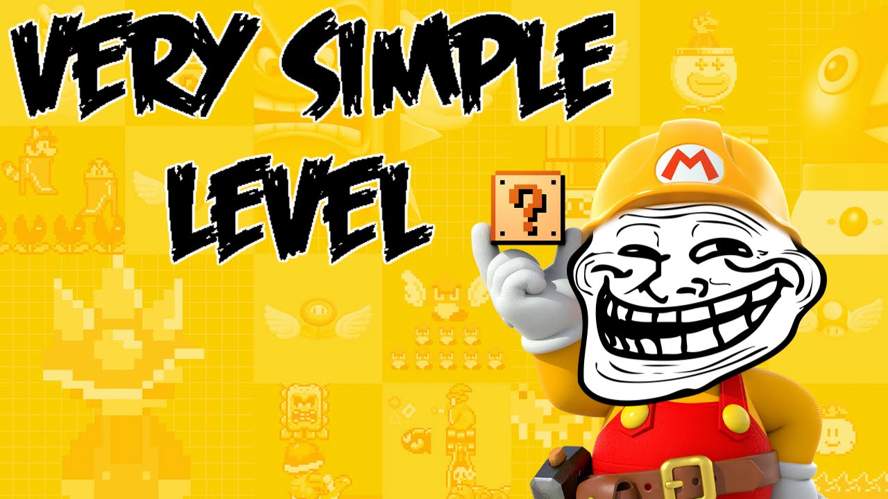 Super Mario Maker - Very Simple by RubberRoss - YouTube