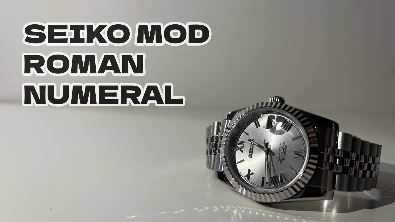 SEIKO WATCH MOD BUILD ‘Roman Numerals’ clean design 🧼 - YouTube
