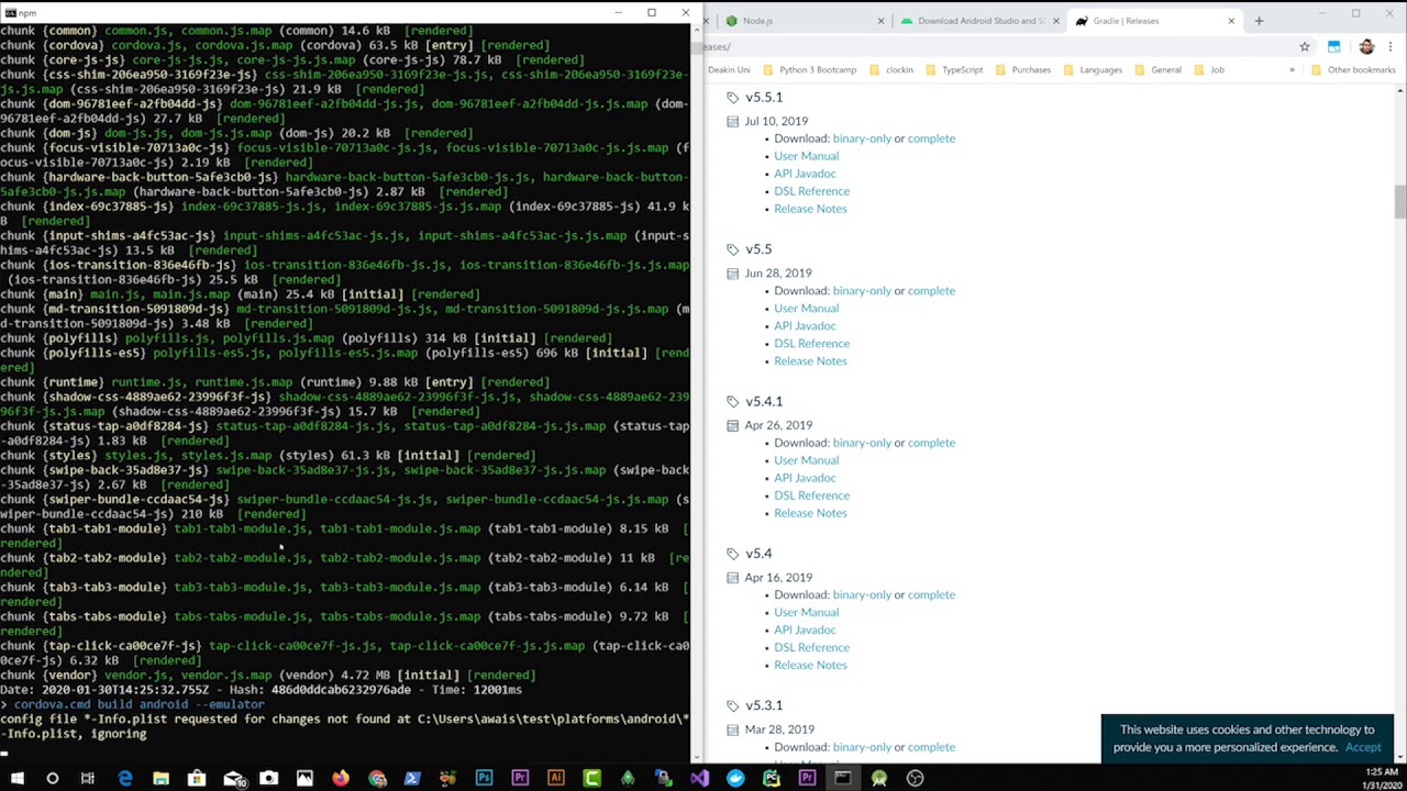 How To Setup Android Project From Ionic Framework 4 Youtube 4347