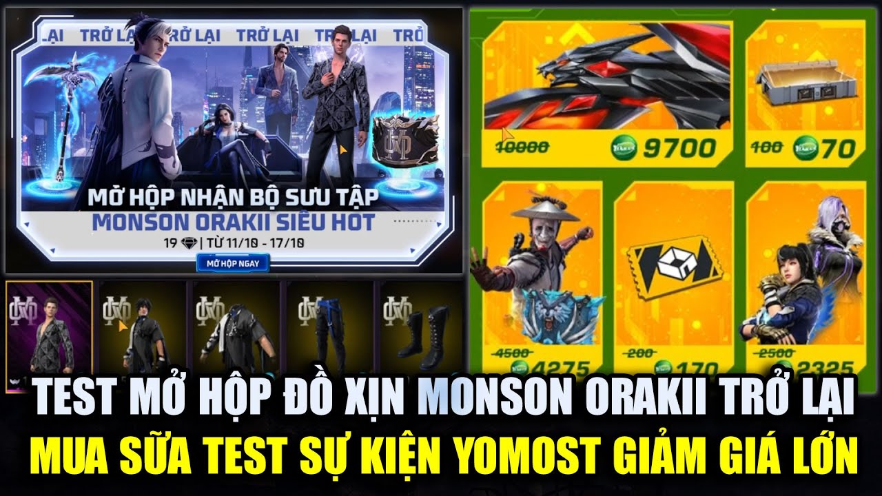 Test Mở Hộp Sưu Tập Monson Orakii Trở Lại - Mua Sữa Test Sự Kiện Yomost ...