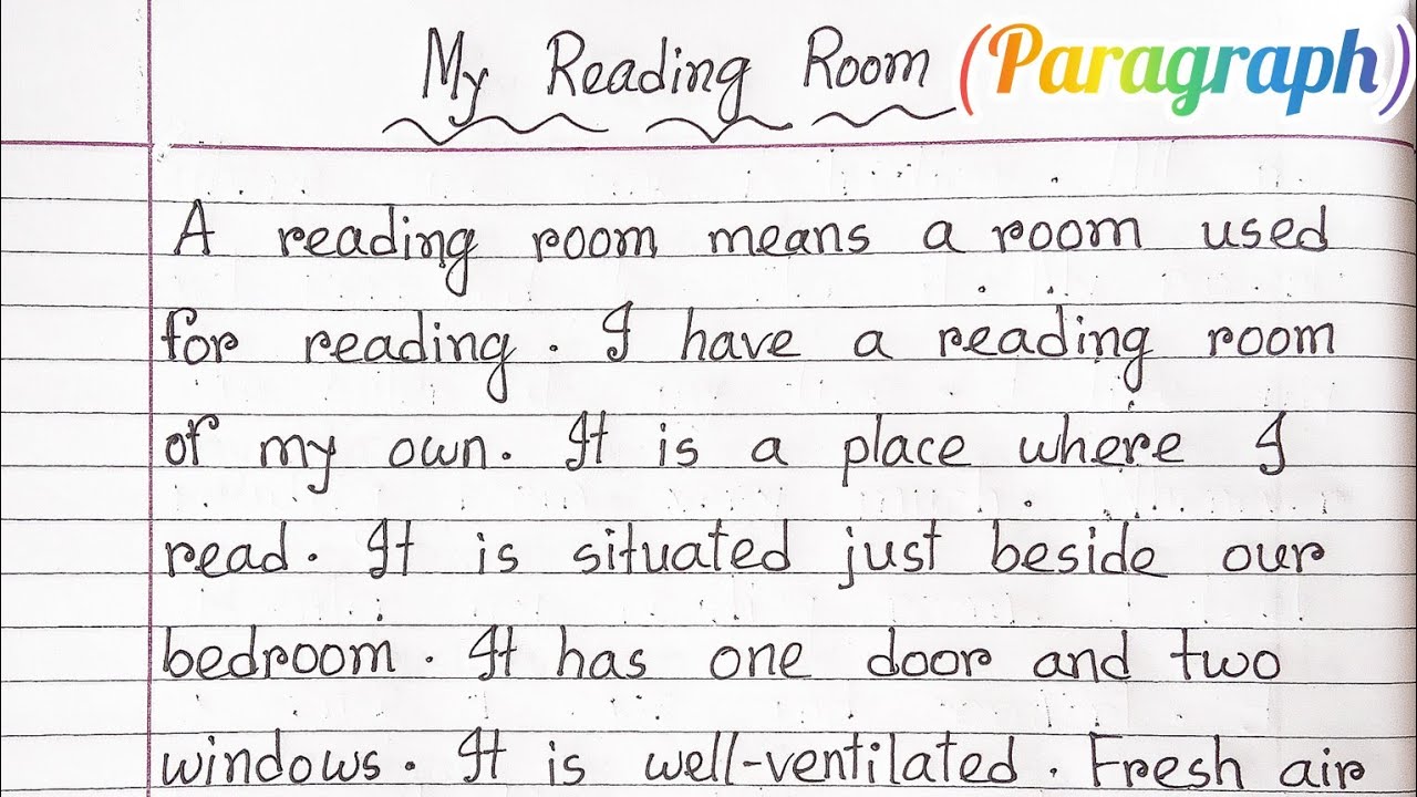 My Reading Room/Reading Room//paragraph.Your reading room paragraph ...