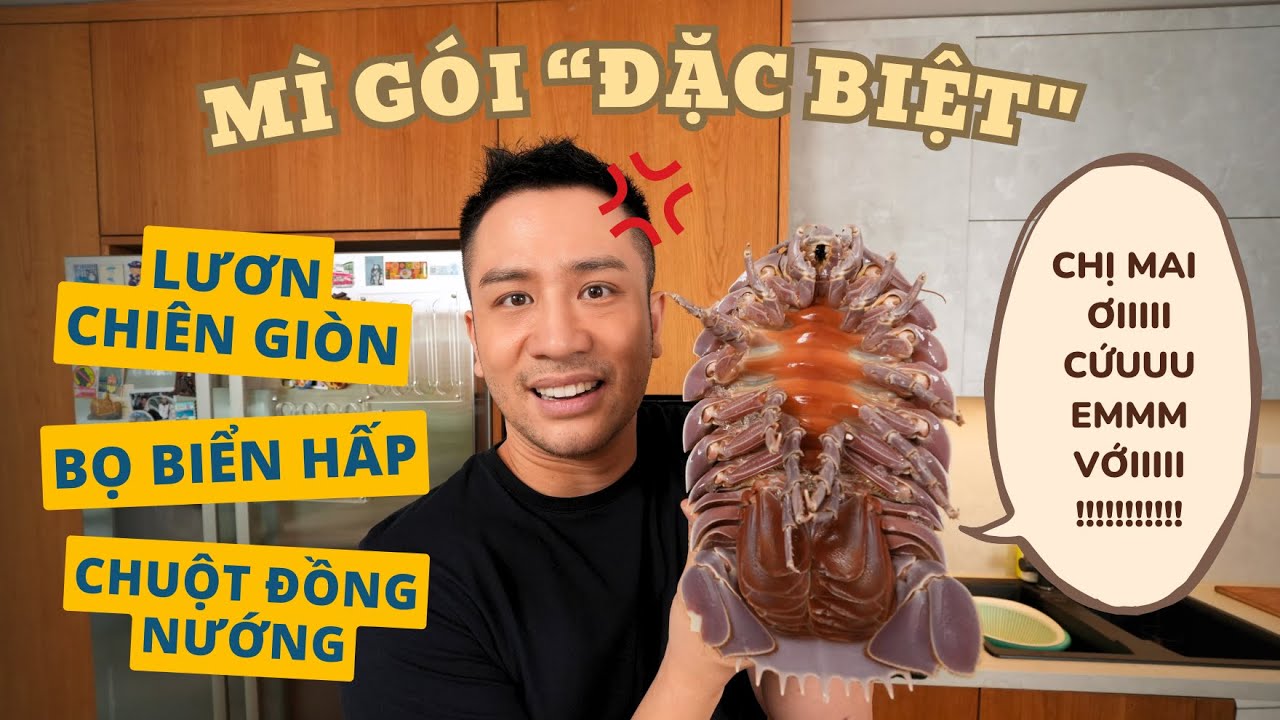 MÌ GÓI CÙNG NGUYÊN LIỆU "3 MIỀN" - Lươn giòn, bọ biển hấp, chuột đồng ...