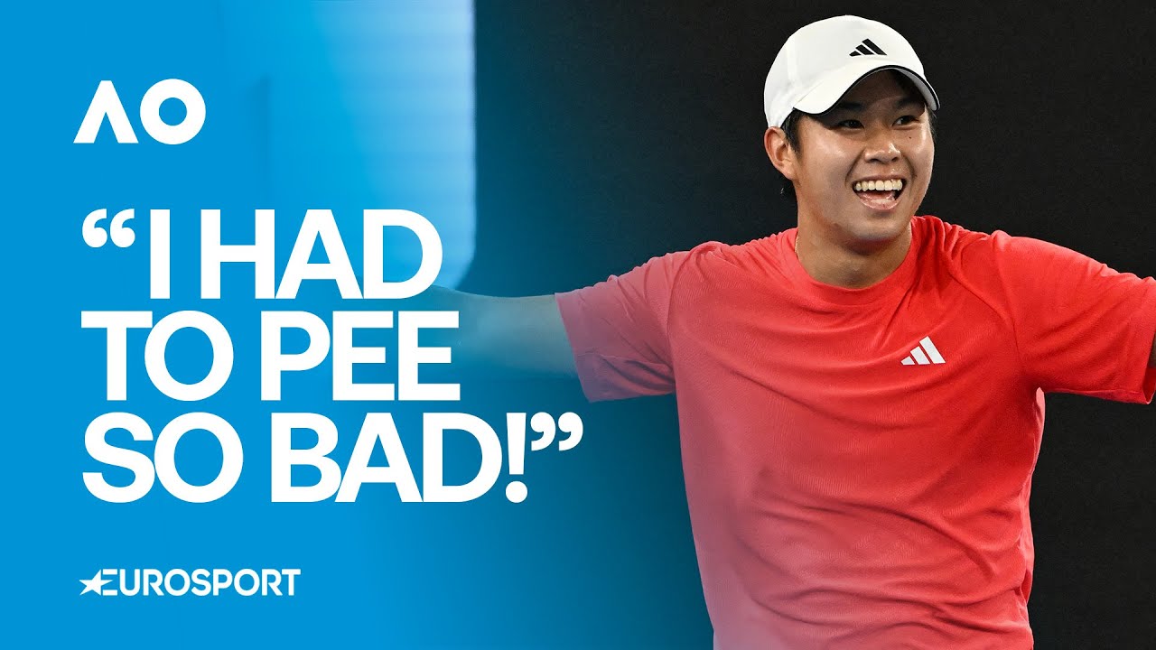 On-Court Interview: 19-year-old Learner Tien reacts after stunning ...
