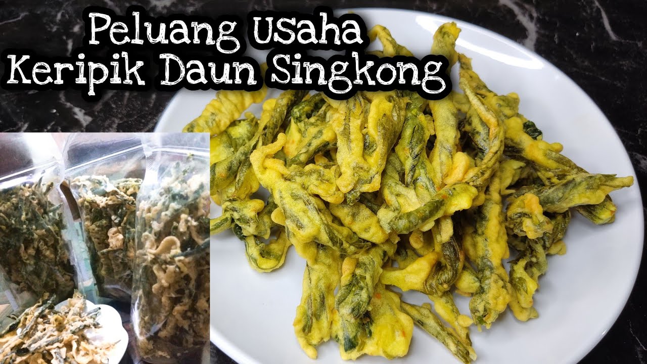 Cara Membuat Keripik Daun Singkong Ide Jualan Peyek Singkong Youtube
