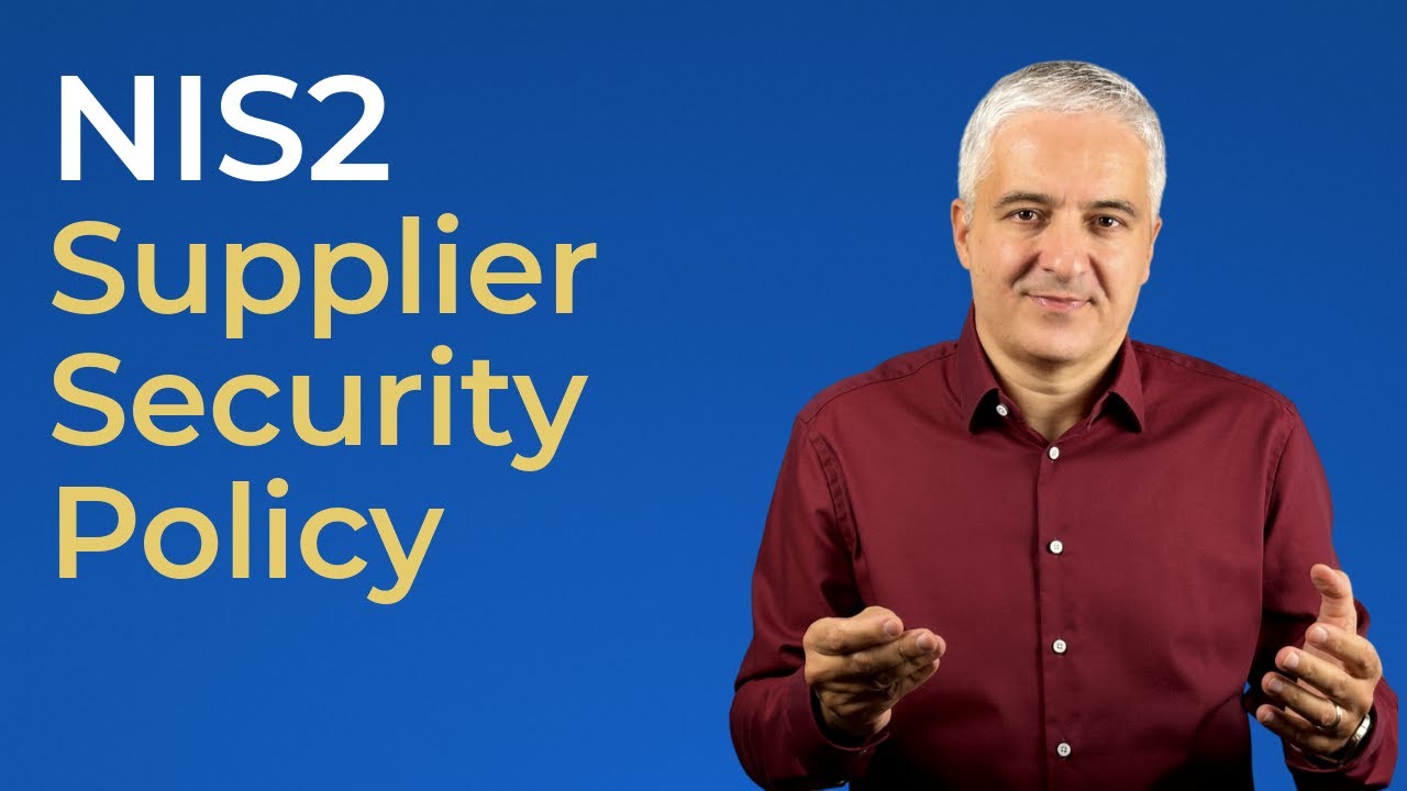 Supplier Security Policy - How to Write It? [NIS2 template overview ...