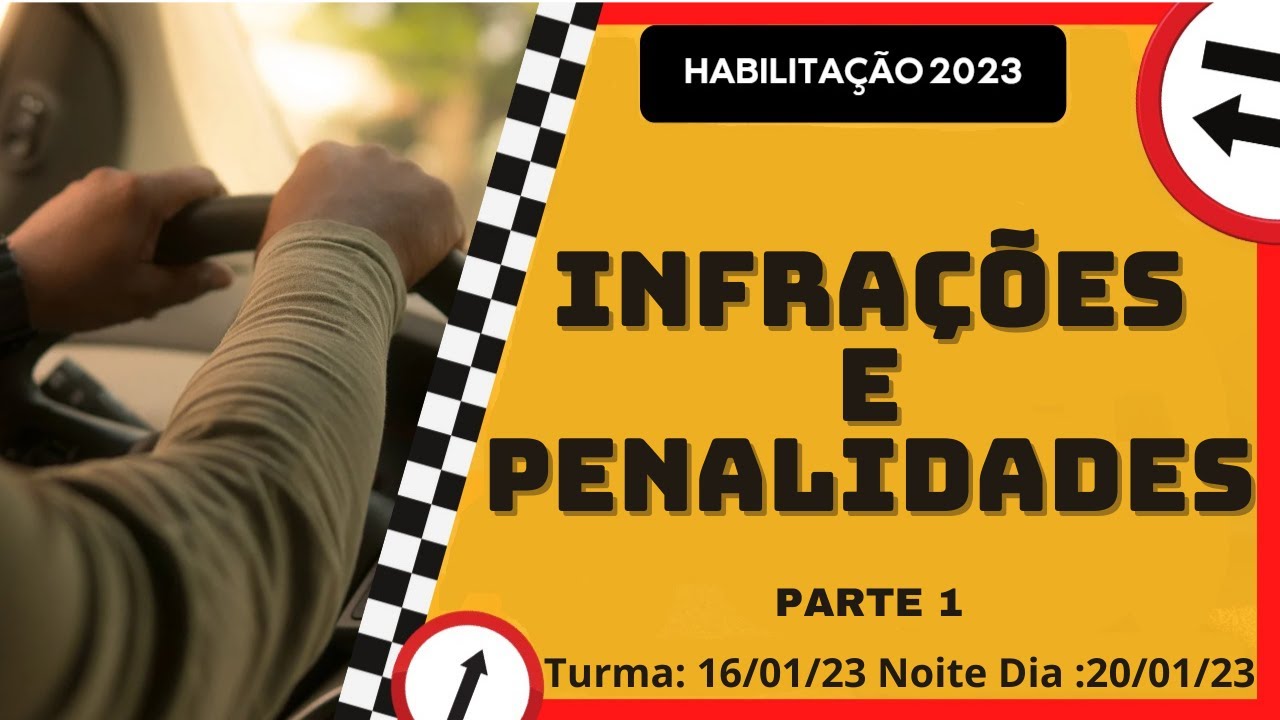Infrações e Penalidades. Turma:16/01/23 Noite. Parte 1 - YouTube