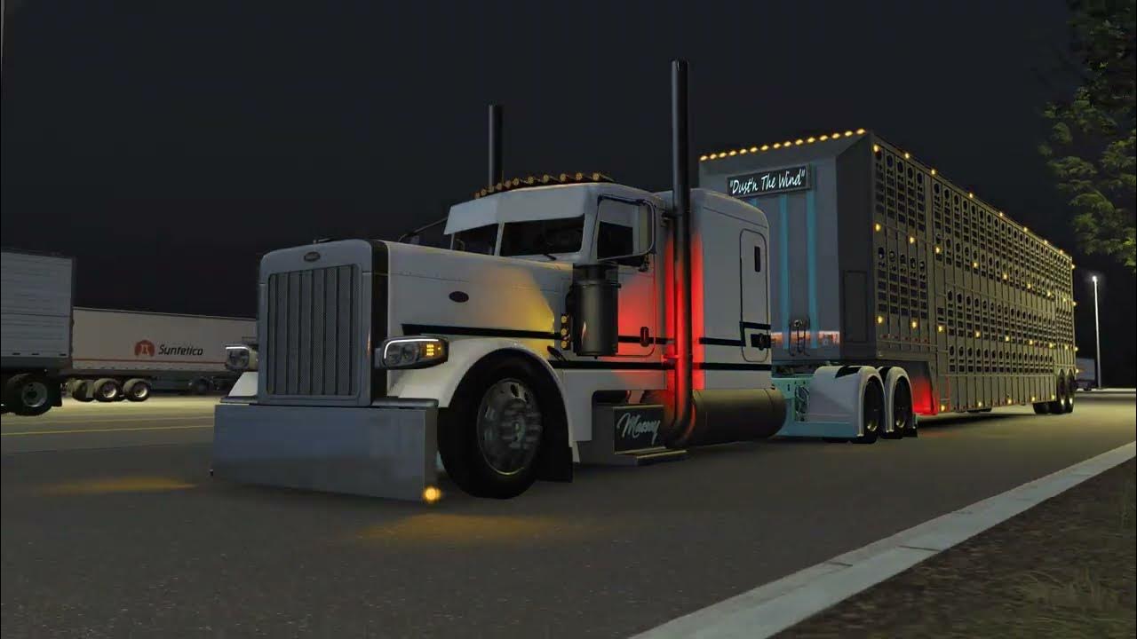 American Truck Simulator Pizzster & Damo Peterbilt 389 TroyMassey(Dust'n the Wind) Build 4K ...