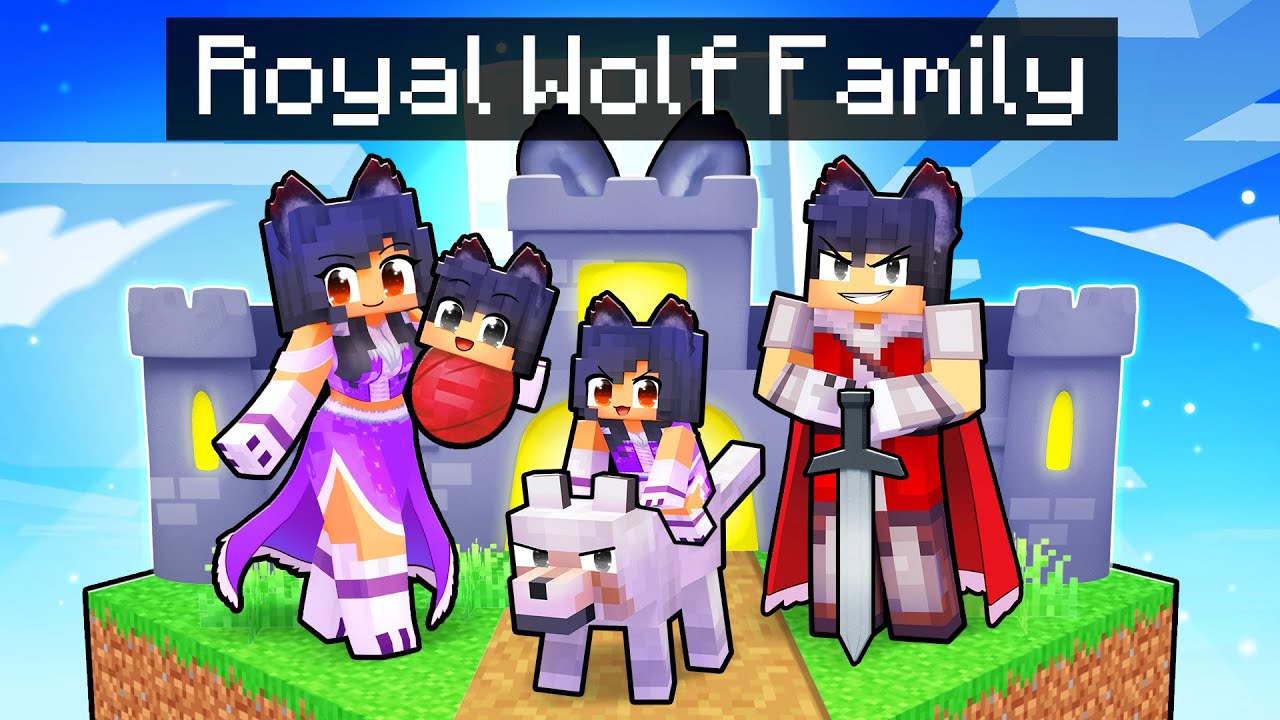 Having a ROYAL WOLF FAMILY in Minecraft! - YouTube