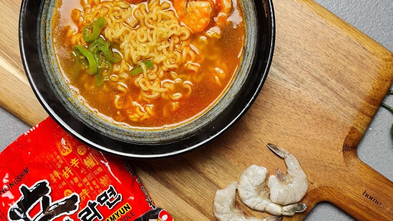 Shin Ramen with Shrimp - YouTube