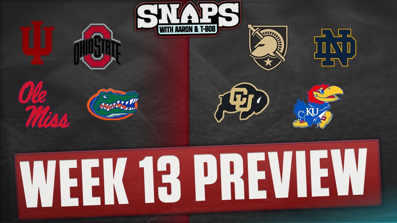 Week 13 Preview! Indiana vs Ohio St, Colorado vs Kansas, Army vs Notre ...