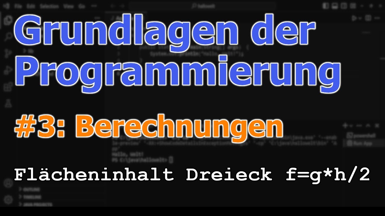 Grundlagen der Programmierung #3: Berechnungen | Zahlen einlesen und ...