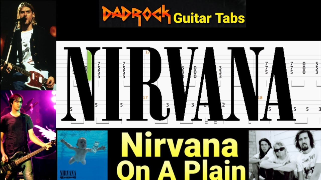 On A Plain - Nirvana - Guitar + Bass TABS Lesson - YouTube