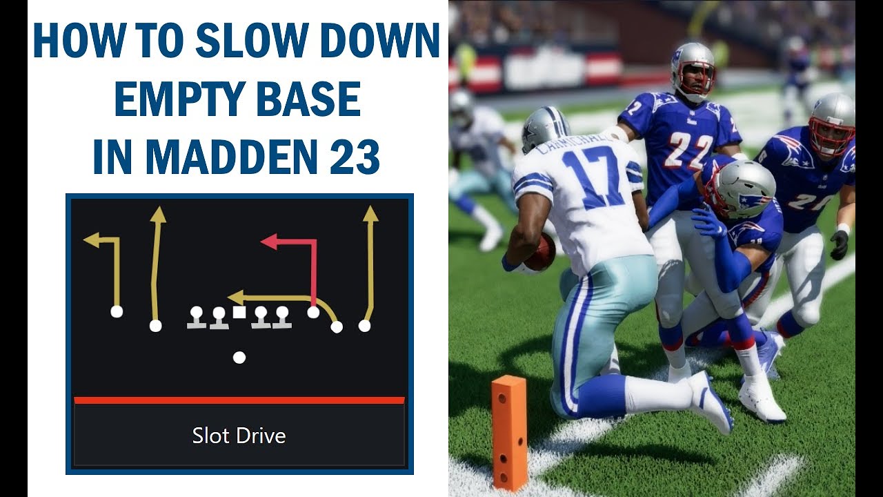 How to Slow Down Empty Base In Madden 23! - YouTube