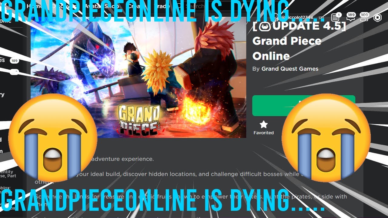 (GPO) GrandPieceOnline Is Dying.....And Im Not Playing It - YouTube