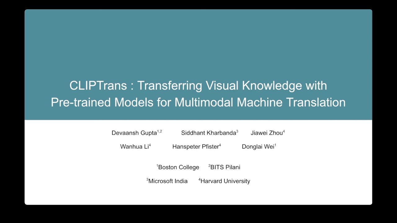 CLIPTrans: Transferring Visual Knowledge with Pre-trained Models for ...
