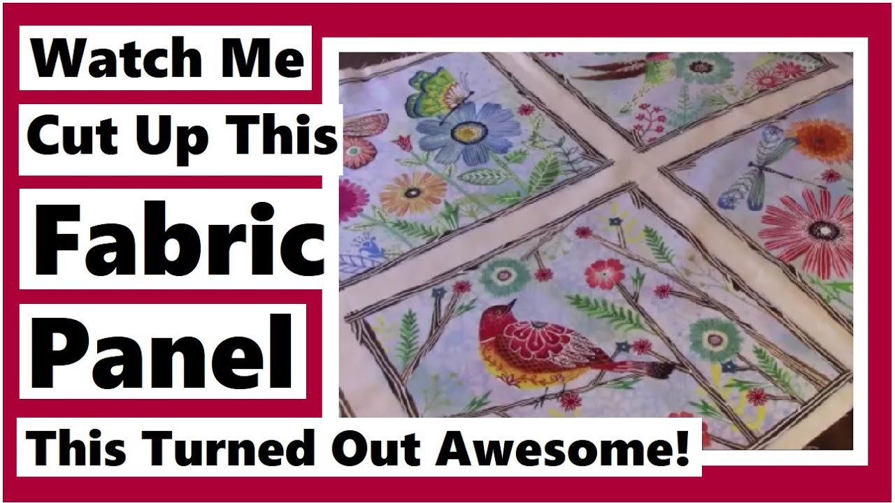 Watch Me Cut This Fabric Panel into 72 Awesome Squares - YouTube