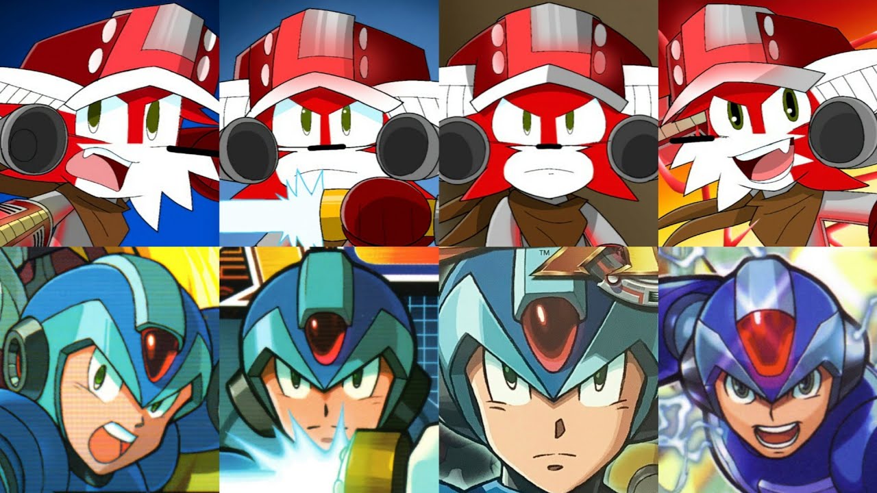SPEEDPAINT | Mega Fox X (Mega Man X5-X8 Box Art Poses) REDRAWS - YouTube